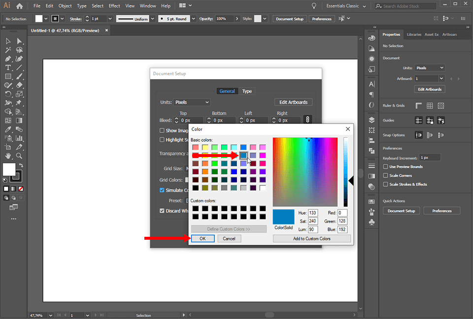 H ng D n i M u N n Trong Illustrator How To Change Background Color In Illustrator B c n 