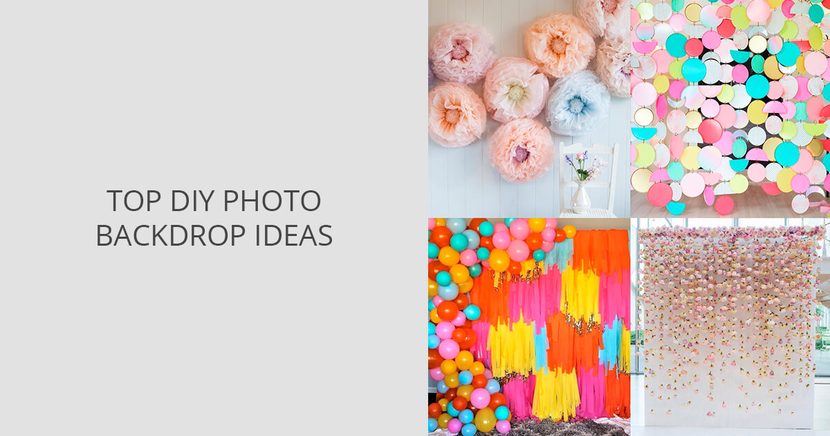 20 DIY Photo Backdrop Ideas for Taking Creative Photos