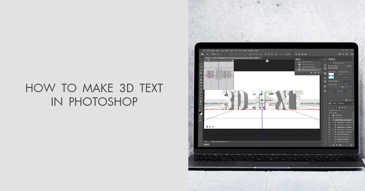 How to Make 3D Text in Photoshop for Beginners