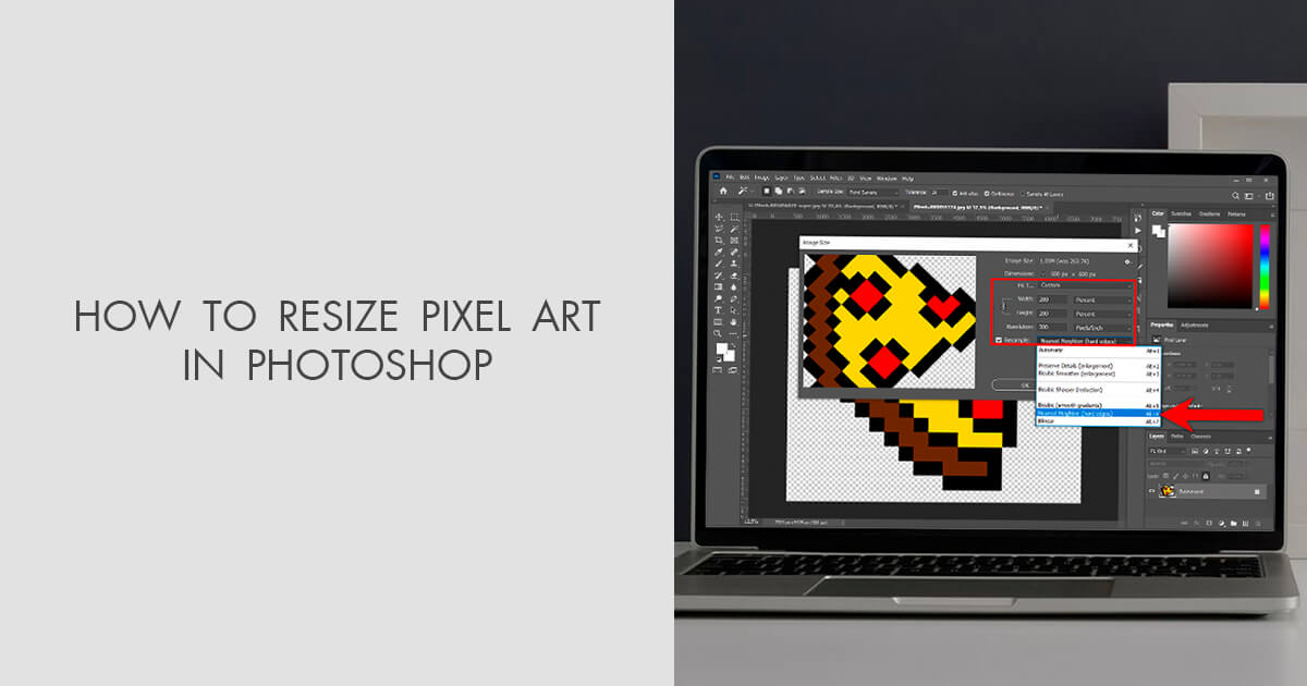 How To Resize Pixel Art In Photoshop Simple Tutorial