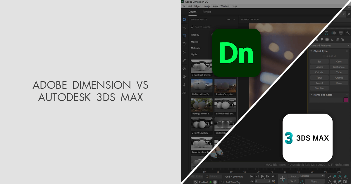 Adobe Dimension vs Autodesk 3ds Max: Which Software Is Better?