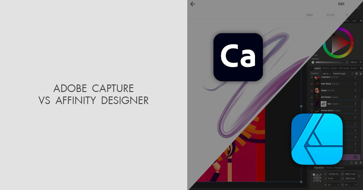 Adobe‌ ‌Capture‌ ‌vs‌ ‌Affinity‌ ‌Designer‌: What Program to Choose