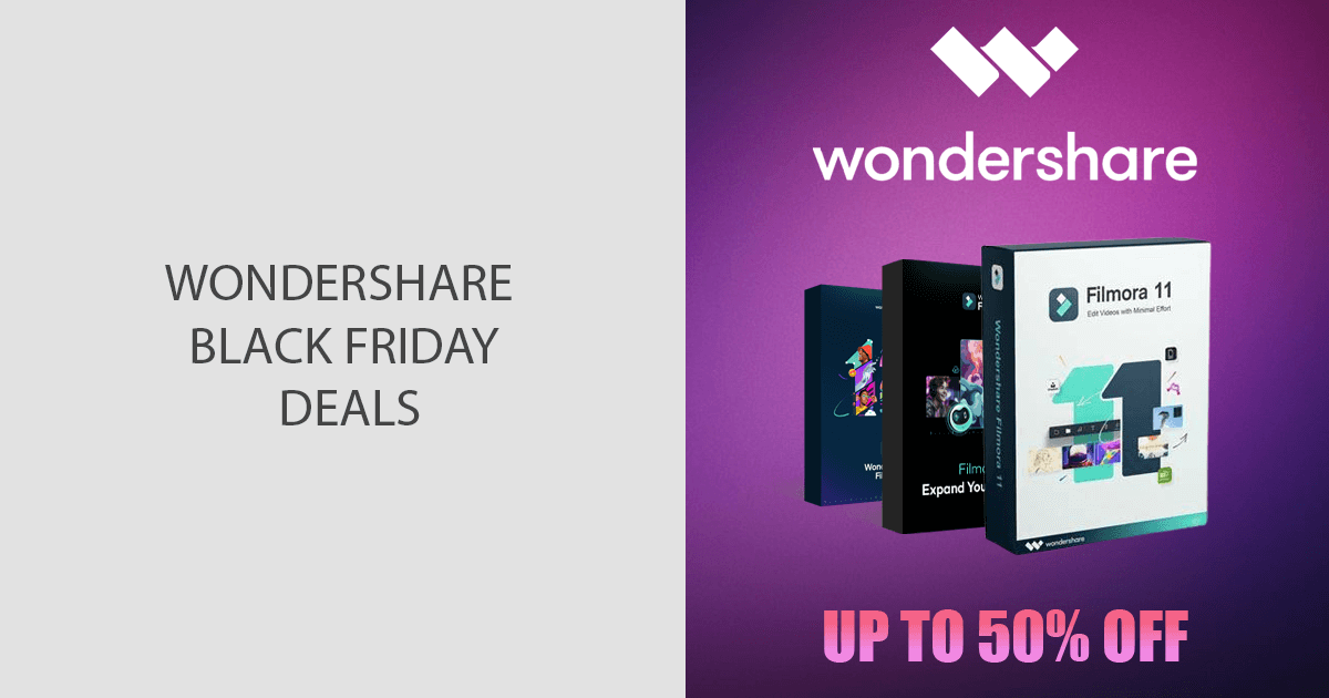 Wondershare Black Friday Sales 2026: Get Up to 80% OFF