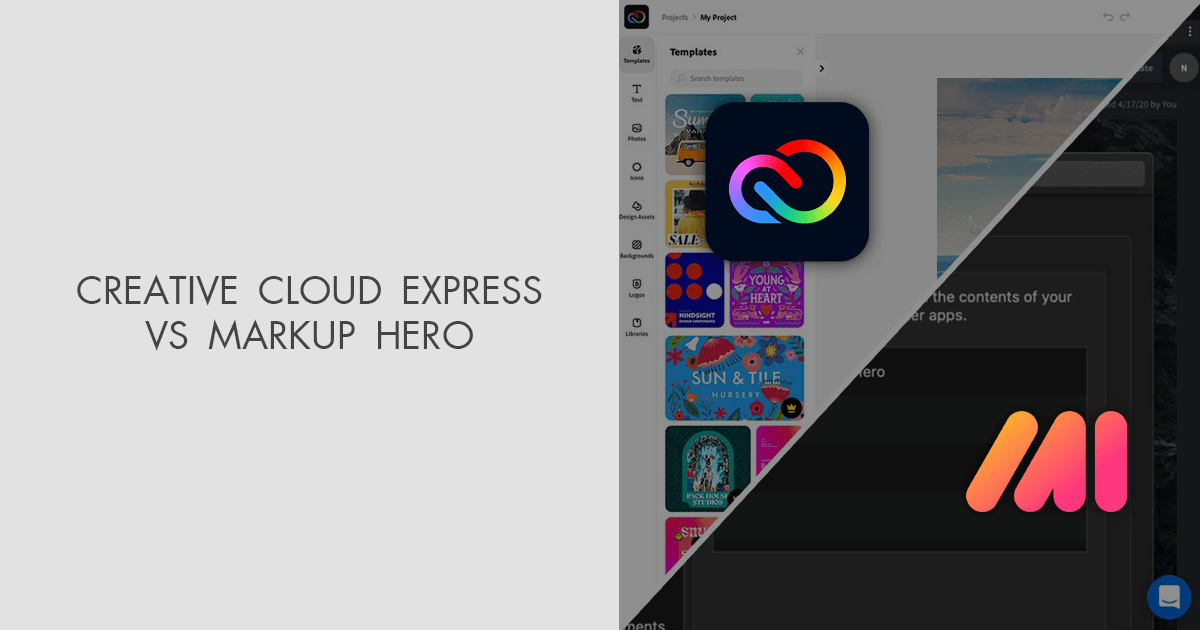 Adobe Express vs Markup Hero: Which Software Is Better?