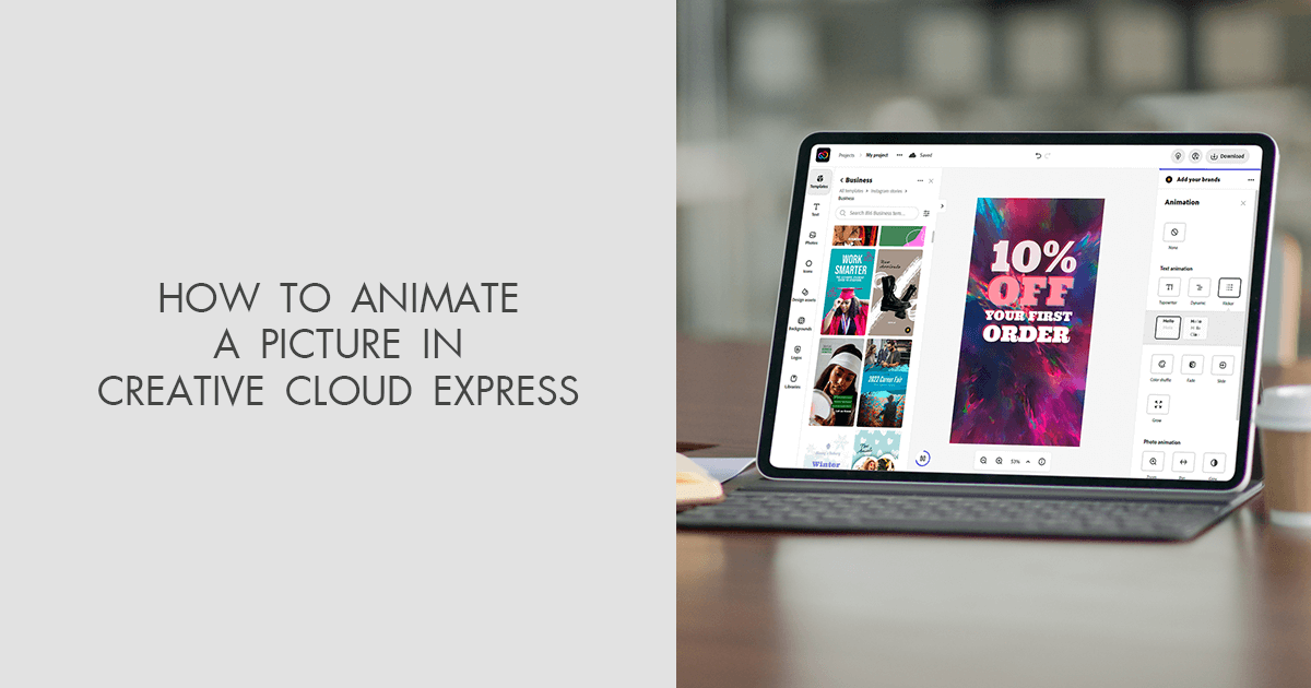 How to Animate a Picture in Adobe Express for Beginners
