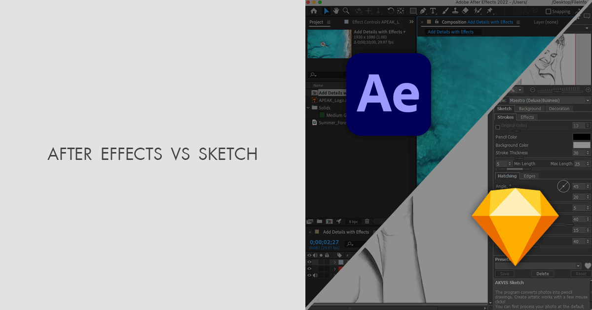 After Effects vs Sketch: Which Software Is Better?