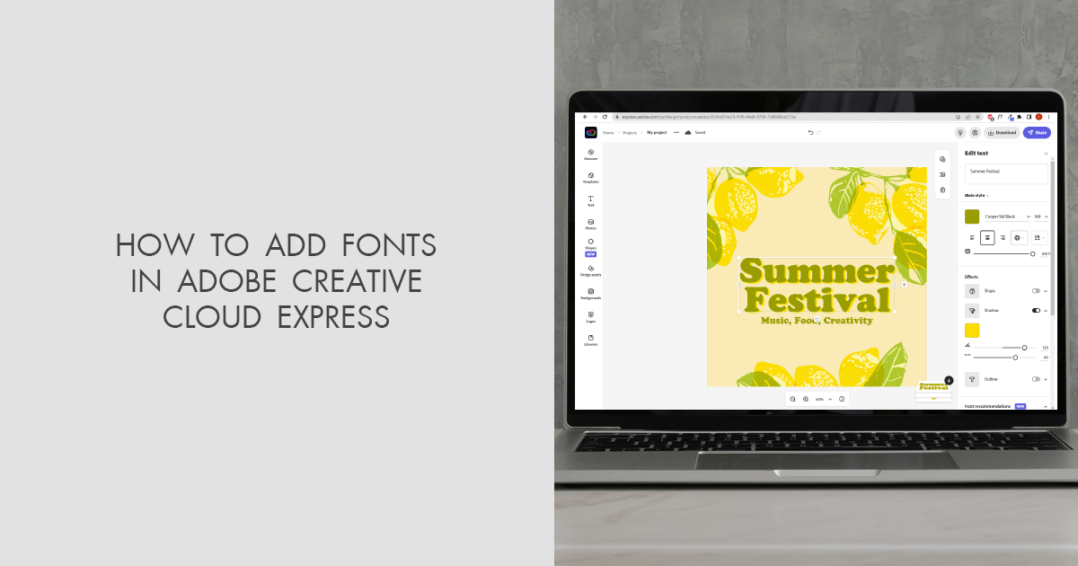 How to Add Fonts in Adobe Express in 7 Steps
