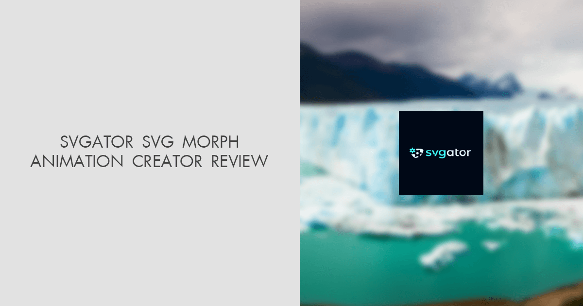 SVGator SVG Morph Animation Creator Review 2025