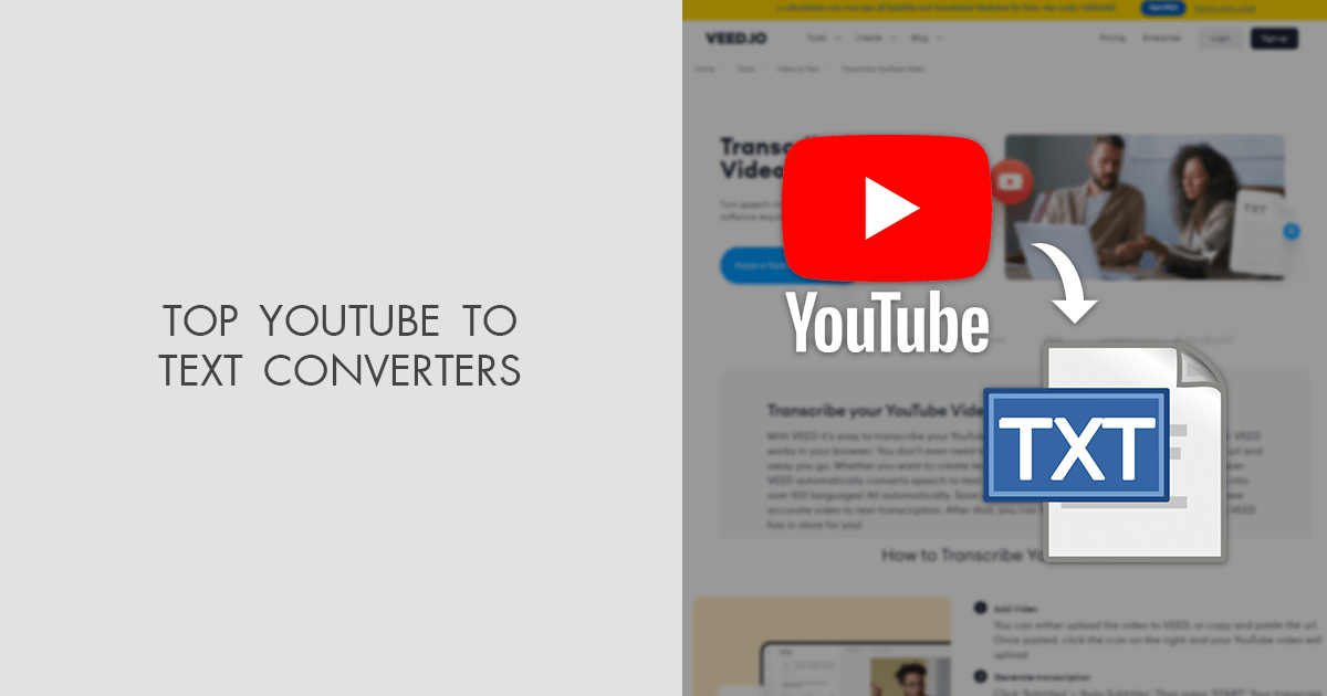 10 Best YouTube to Text Converters in 2025