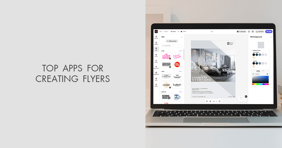 9 Best Apps for Creating Flyers in 2024: Free & Cheap