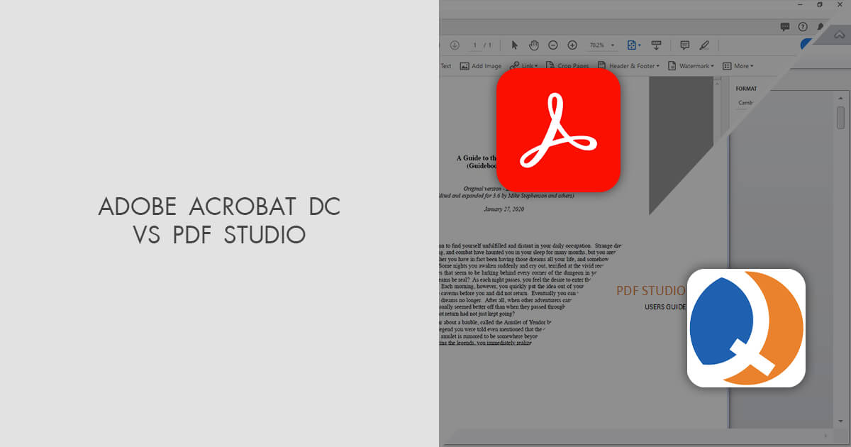 Adobe Acrobat DC vs PDF Studio: Which Software Is Better?