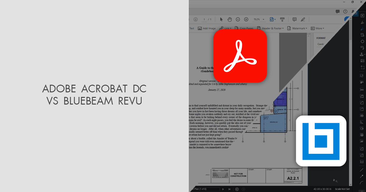 Adobe Acrobat DC vs Bluebeam Revu: Which is Better?