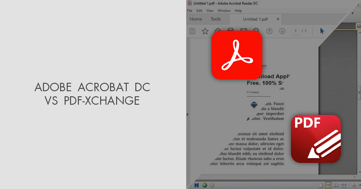 Adobe Acrobat DC vs PDF-XChange: Which is Better?