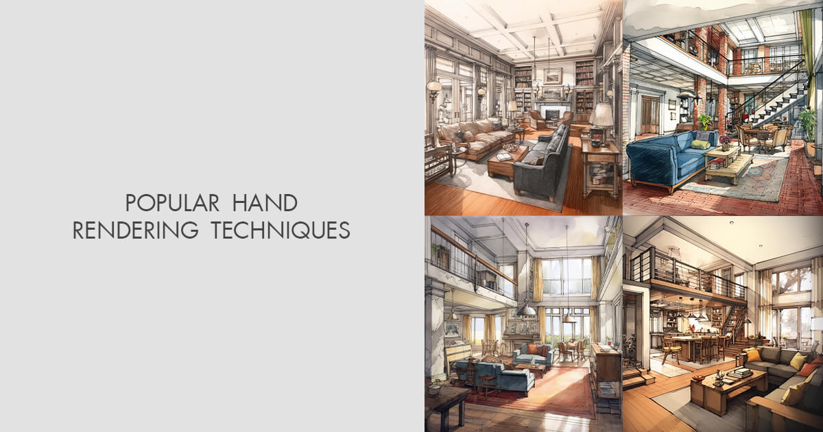 10 Popular Hand Rendering Techniques