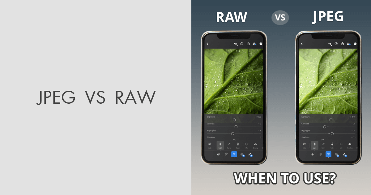 JPEG vs RAW: Shooting Differences