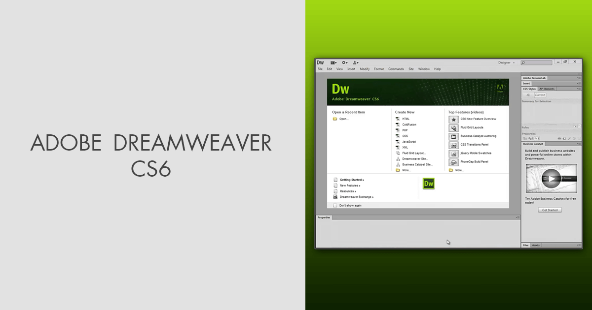 Adobe Dreamweaver CS6 Download (2024 Latest Version)