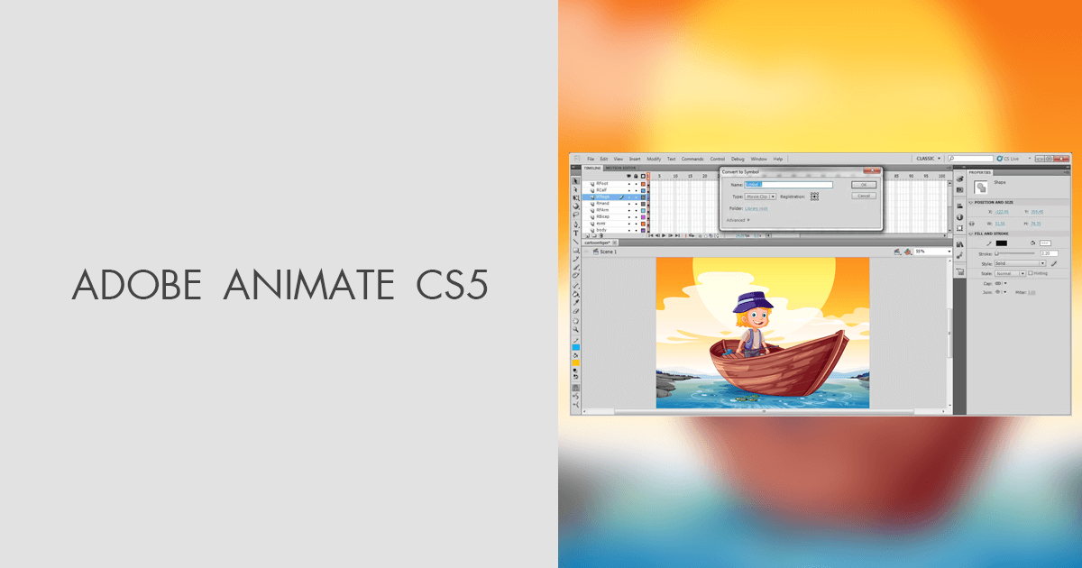 Adobe Animate CS5 (Adobe Flash) [Free Version]