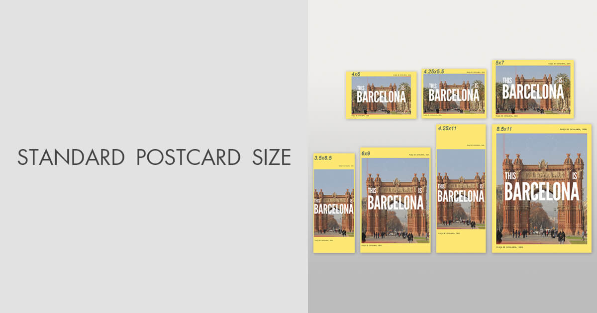 Standard Postcard Sizes & Dimensions