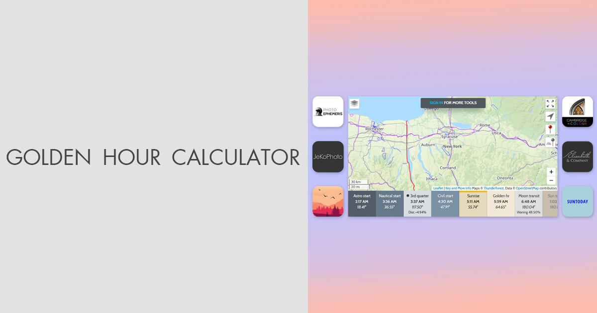 Best Golden Hour Calculator Apps for Photographers