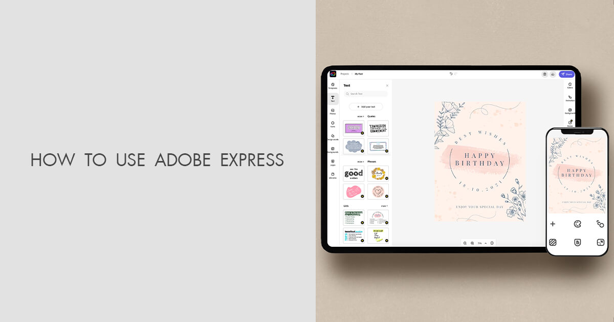 How to Use Adobe Express: Tips from Experts