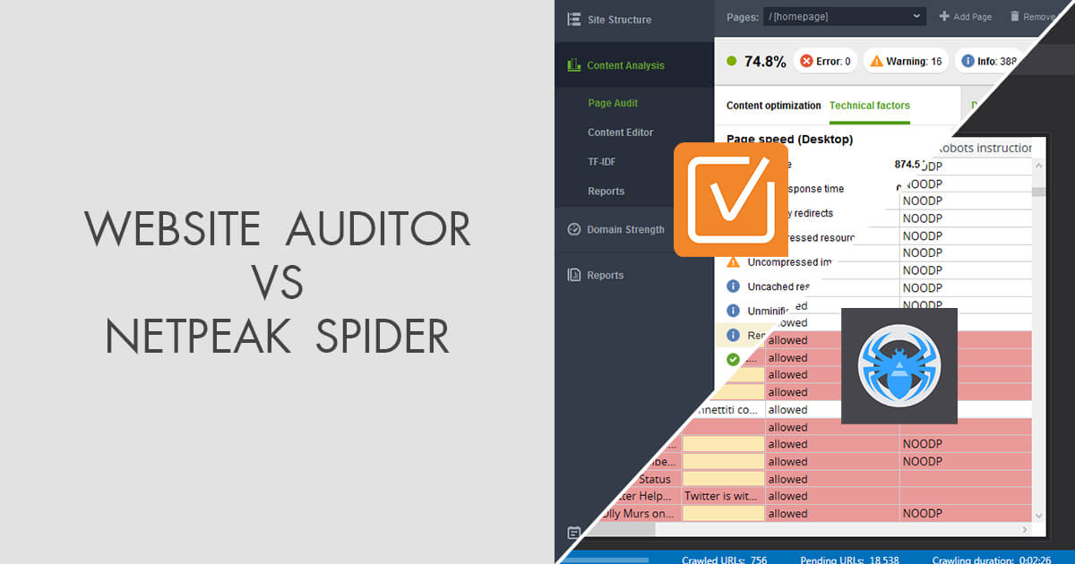 Website Auditor vs Netpeak Spider: Which Software Is Better?