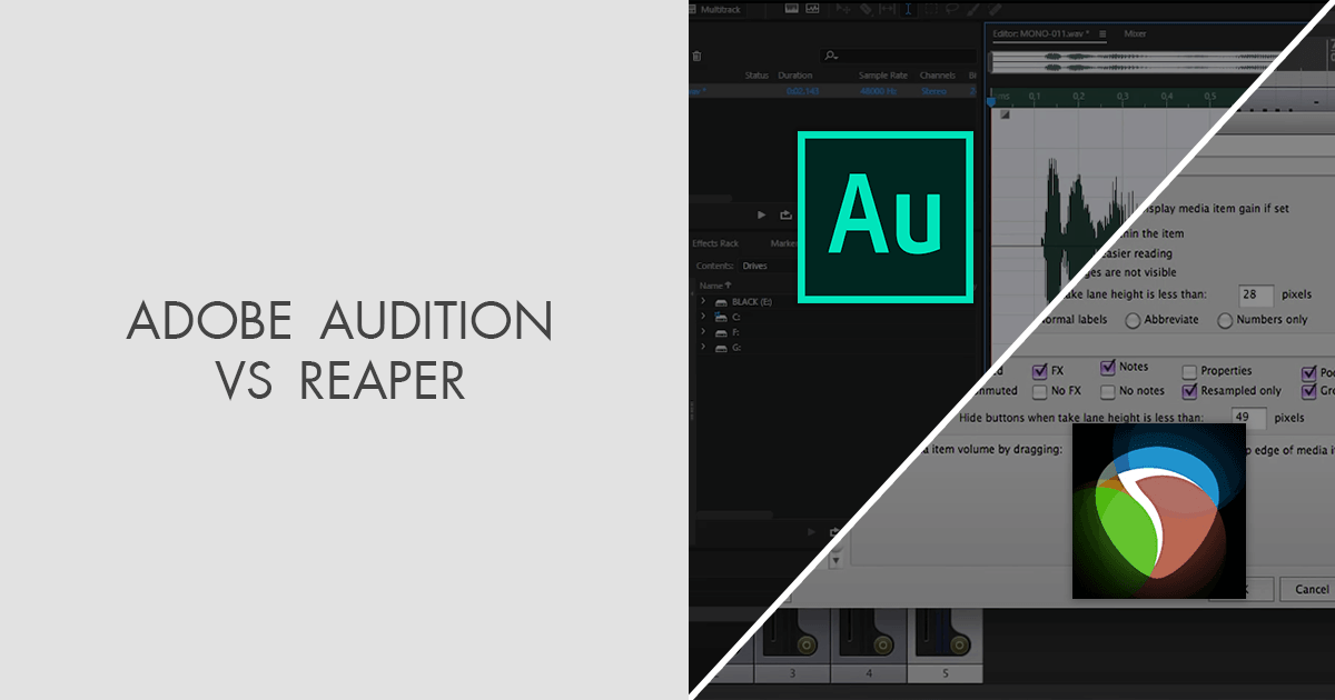 Adobe Audition vs Reaper: Which Software Is Better?