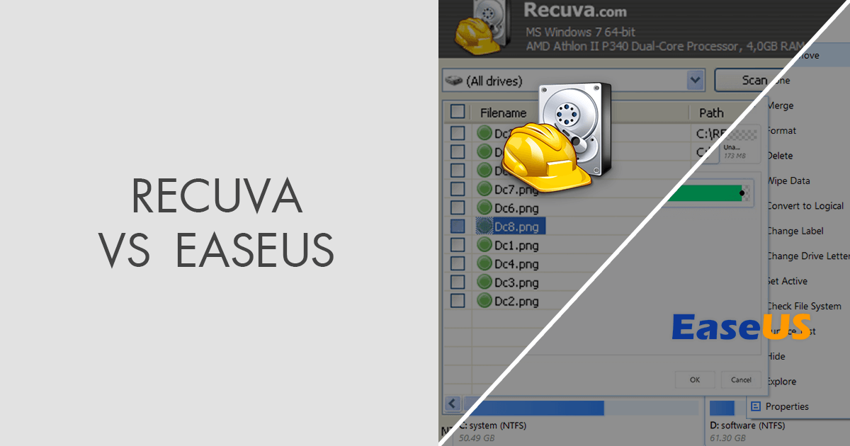 Recuva vs EaseUS: Which Software Is Better?