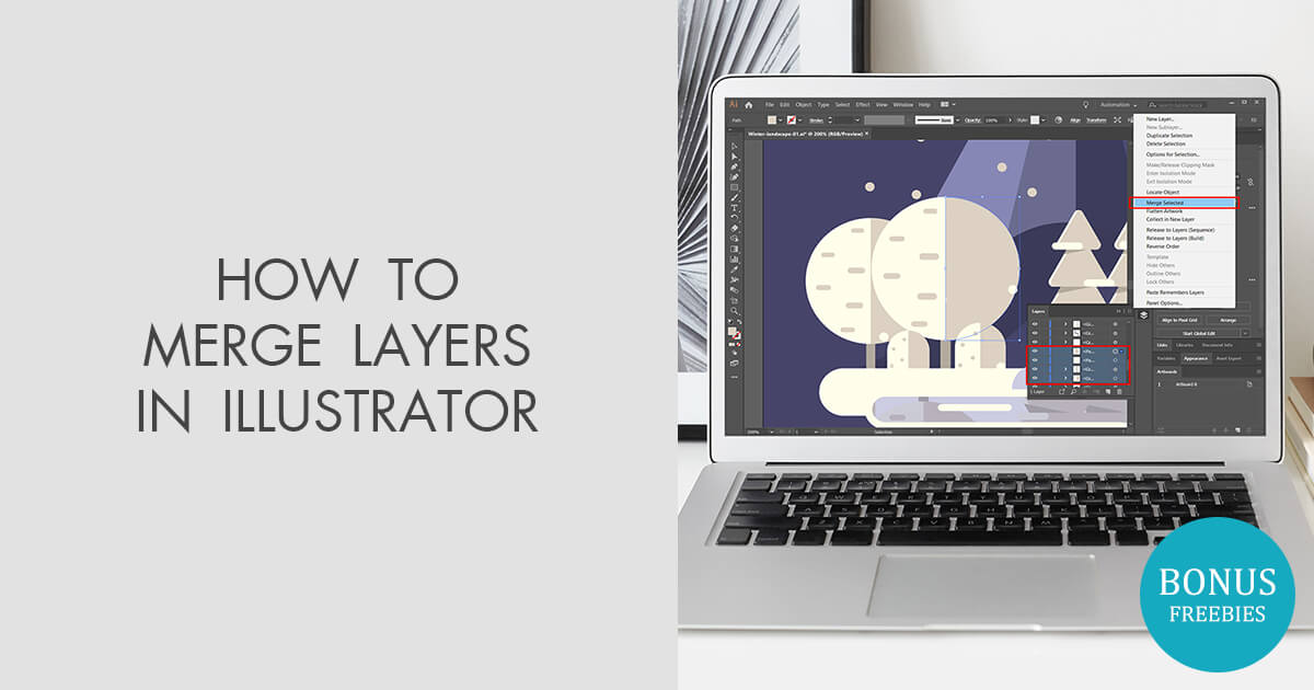How to Merge Layers in Illustrator