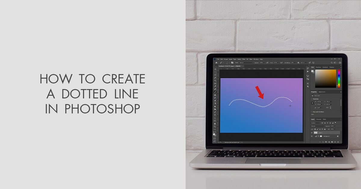 How to Create a Dotted Line in Photoshop