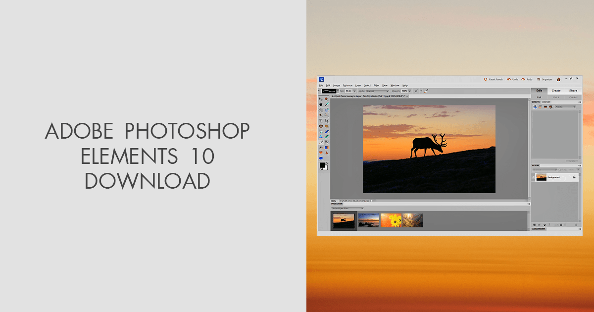 Adobe Photoshop Elements 10 Download (2025 Latest)