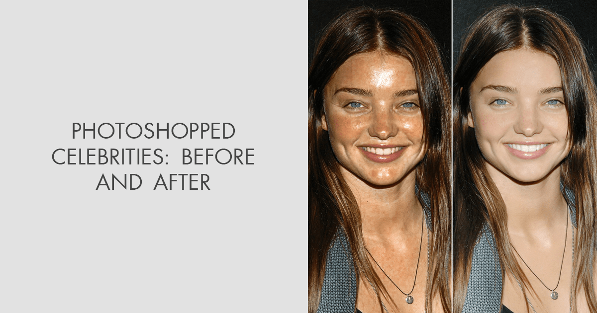 28 Photoshopped Celebrities — Worst Photoshop Fails