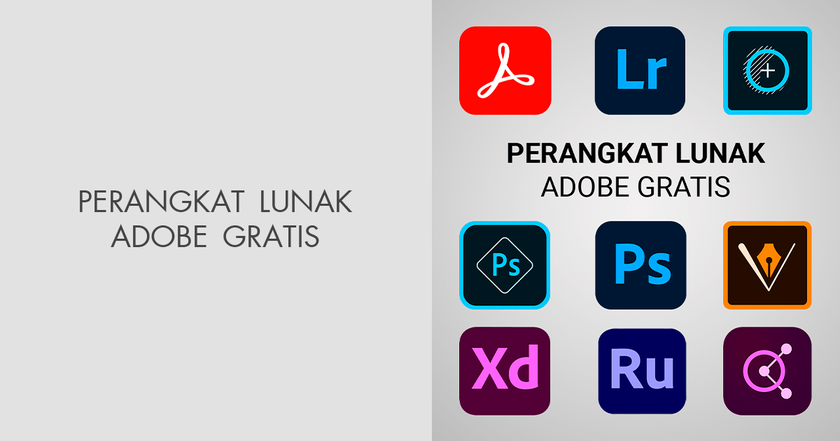 10 Perangkat Lunak Adobe Sepenuhnya Gratis Tanpa Langganan