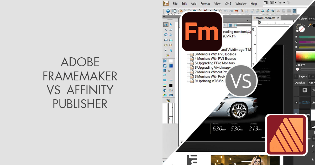 Adobe FrameMaker vs Affinity Publisher: Does It Suit Your Tasks?