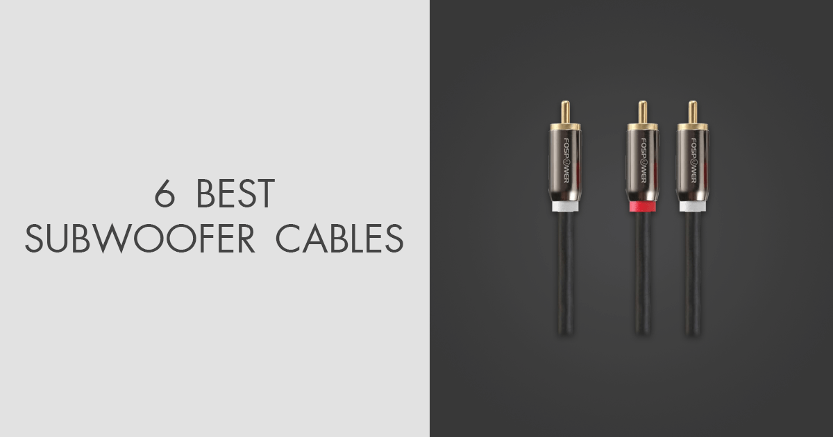 6 Best Subwoofer Cables in 2025