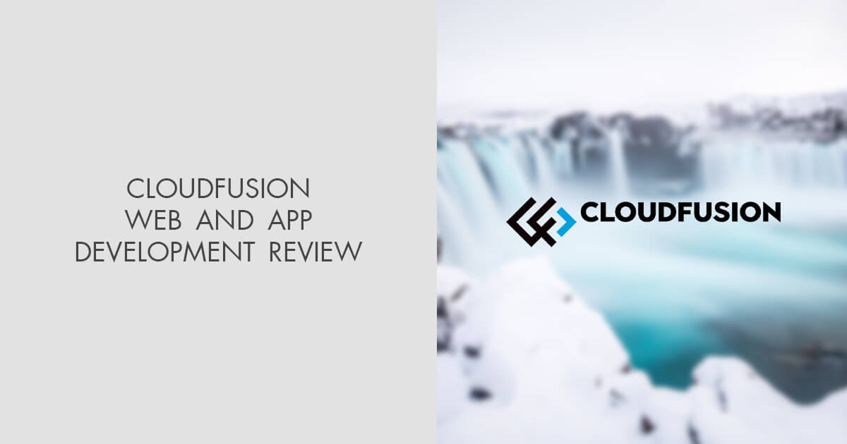 Cloudfusion Web and App Development Review 2025
