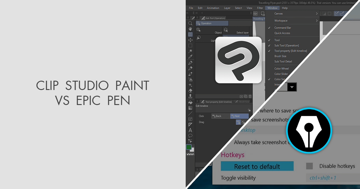 Clip Studio Paint vs Epic Pen: Which Software Is Better?