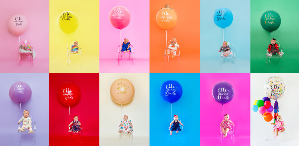 18 Monthly Baby Photo Ideas: Watch Your Baby Bloom