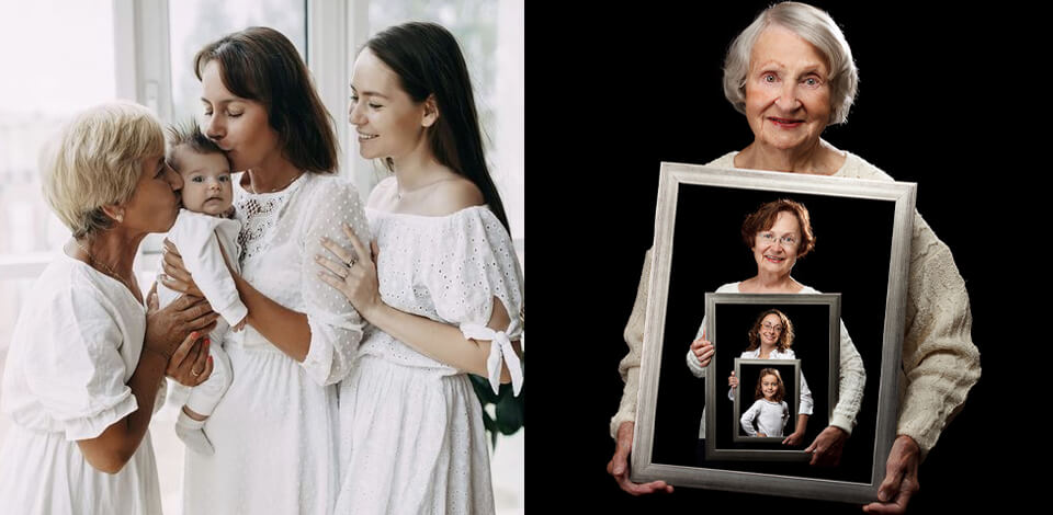15 Creative & Adorable Four Generation Picture Ideas