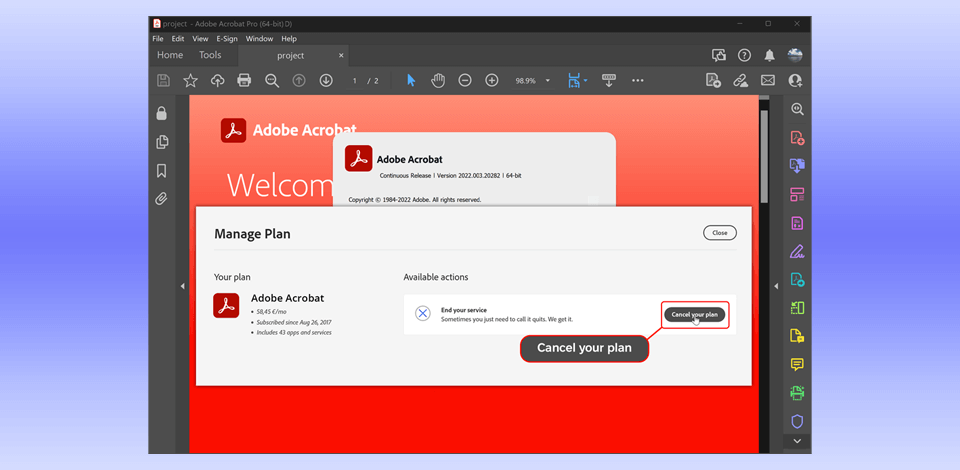 How to Cancel Adobe Acrobat Subscription [With No Charges]