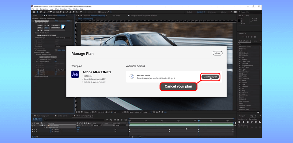 How to Cancel Adobe After Effects Subscription Without Fees