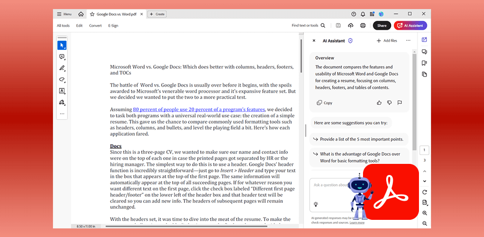 Adobe AI Assistant Acrobat Review: Can It Boost Your Tasks?