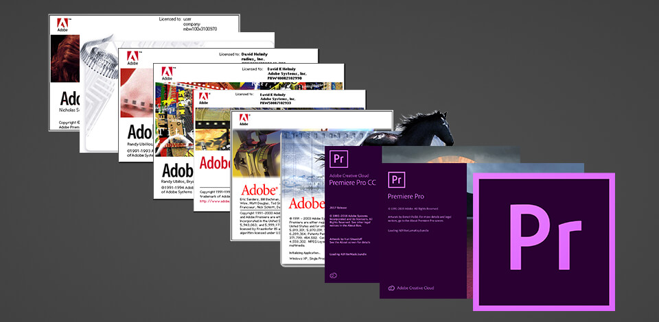 Adobe Premiere Versions: from Premiere 1.0 to Premiere Pro CC