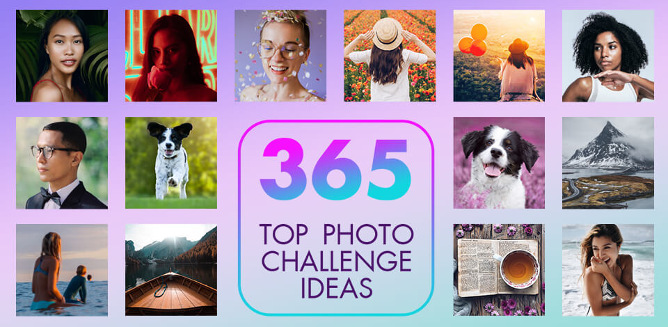 365 Photo Challenge Ideas – Monthly Calendar