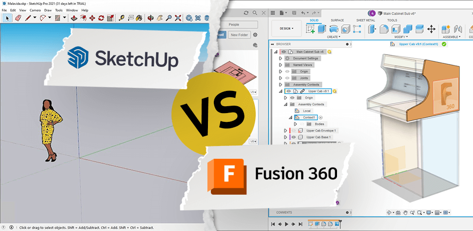 Fusion 360 vs SketchUp Battle: Which Design Experts Hates