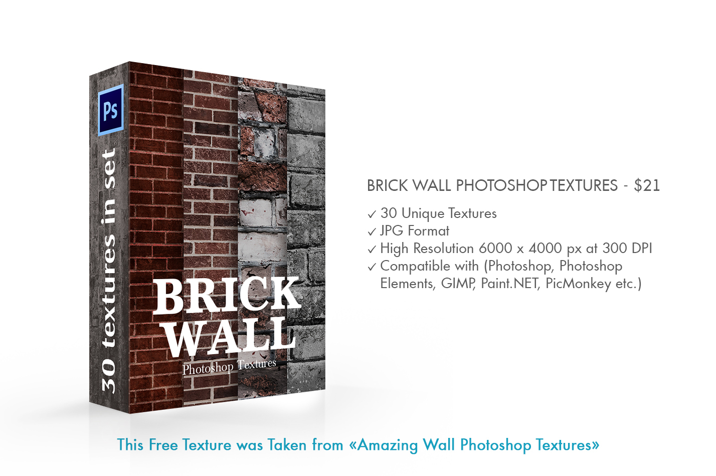 Free Brick Wall Texture for Photoshop 1