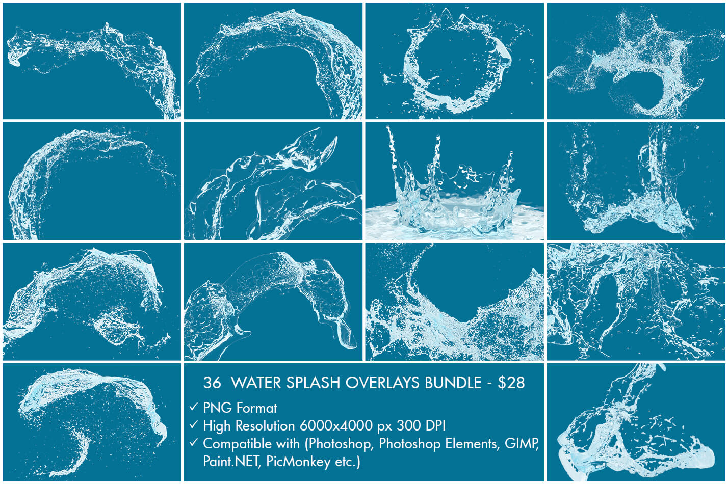 Free Water Splash Overlay 10