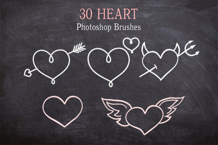 Heart Brushes Photoshop - Full Collection|Heart Photoshop Brushes