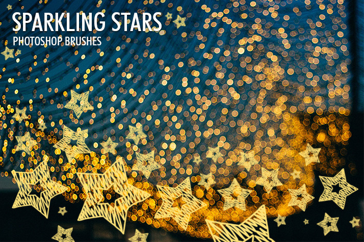 Sparkling Star Brushes Photoshop |Pro Photoshop Star Brush Bundle
