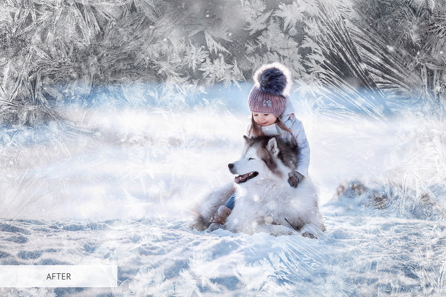 Artic Frost Photoshop Overlays – 30 Frost Overlays for Photoshop