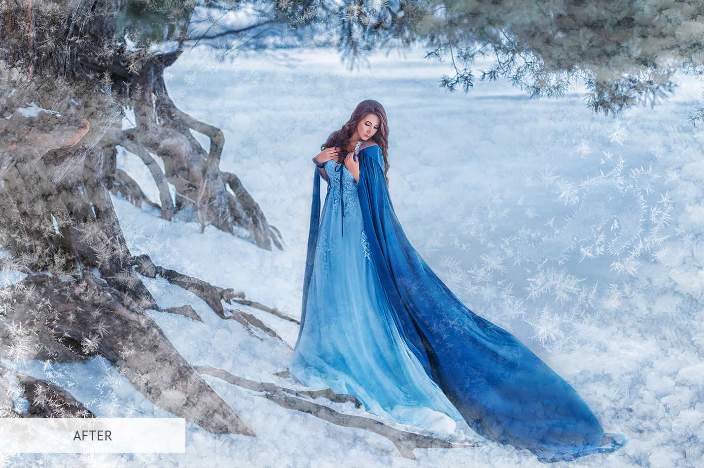 Artic Frost Photoshop Overlays – 30 Frost Overlays for Photoshop